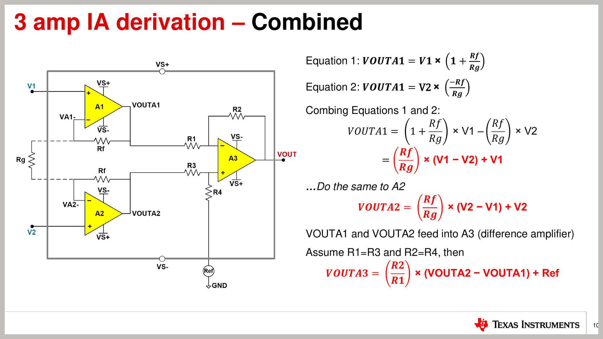 仪表放大器里为什么有三个 Amplifiers ？ - Crazy Ampilifer - 疯狂的运算放大器
