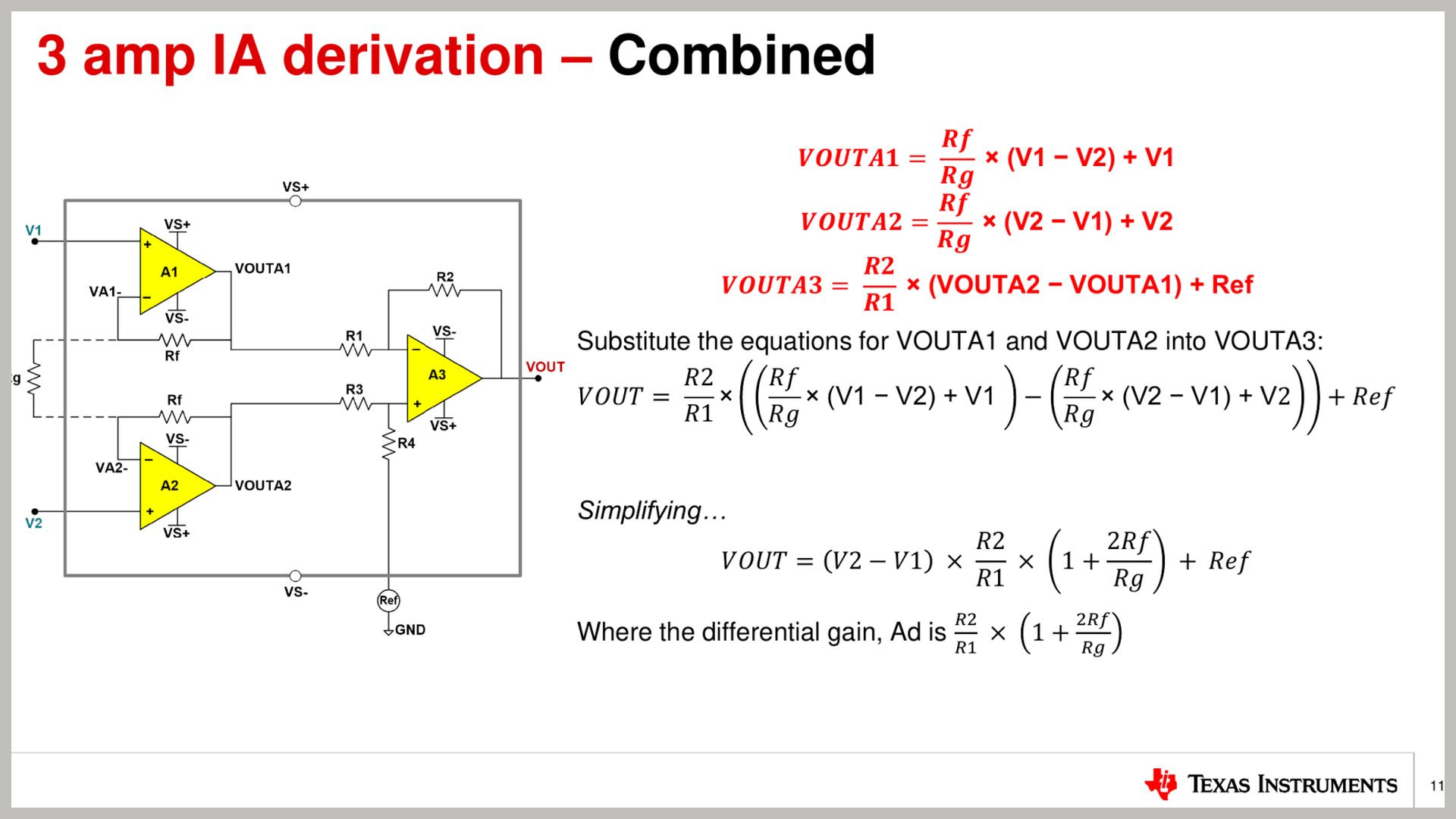 仪表放大器里为什么有三个 Amplifiers ？ - Crazy Ampilifer - 疯狂的运算放大器