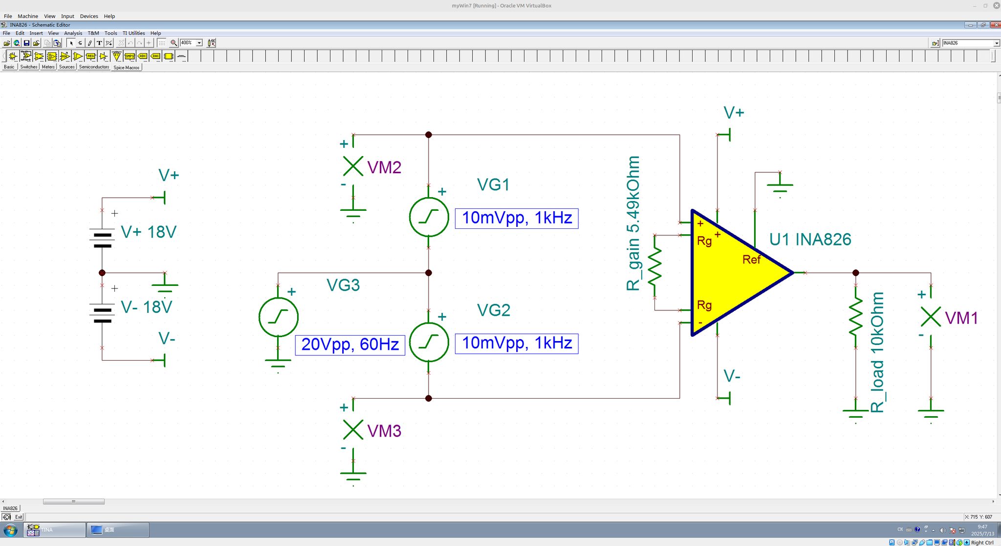 通过EDA软件学习仪表放大器（INA） - Crazy Ampilifer - 疯狂的运算放大器
