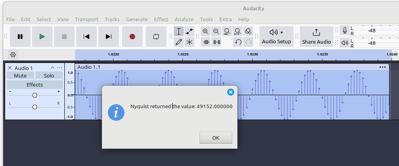 用音频软件 Audacity 运行 FFT - Crazy Ampilifer - 疯狂的运算放大器