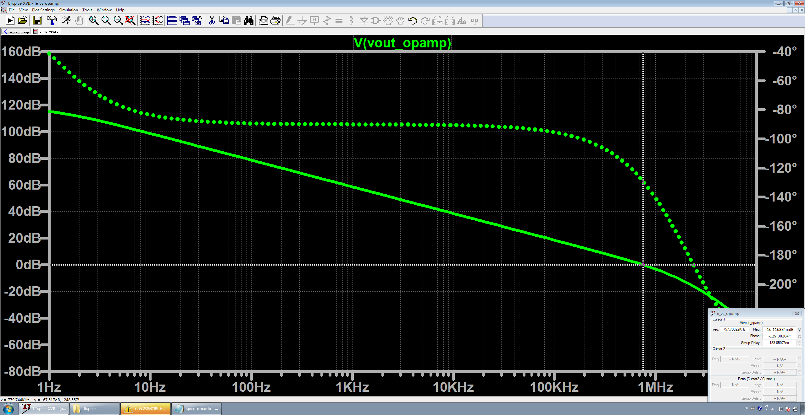 LTspice 上手教程 —— 粗略模拟一个运算放大器（OP07）的频率响应 - Crazy Ampilifer - 疯狂的运算放大器
